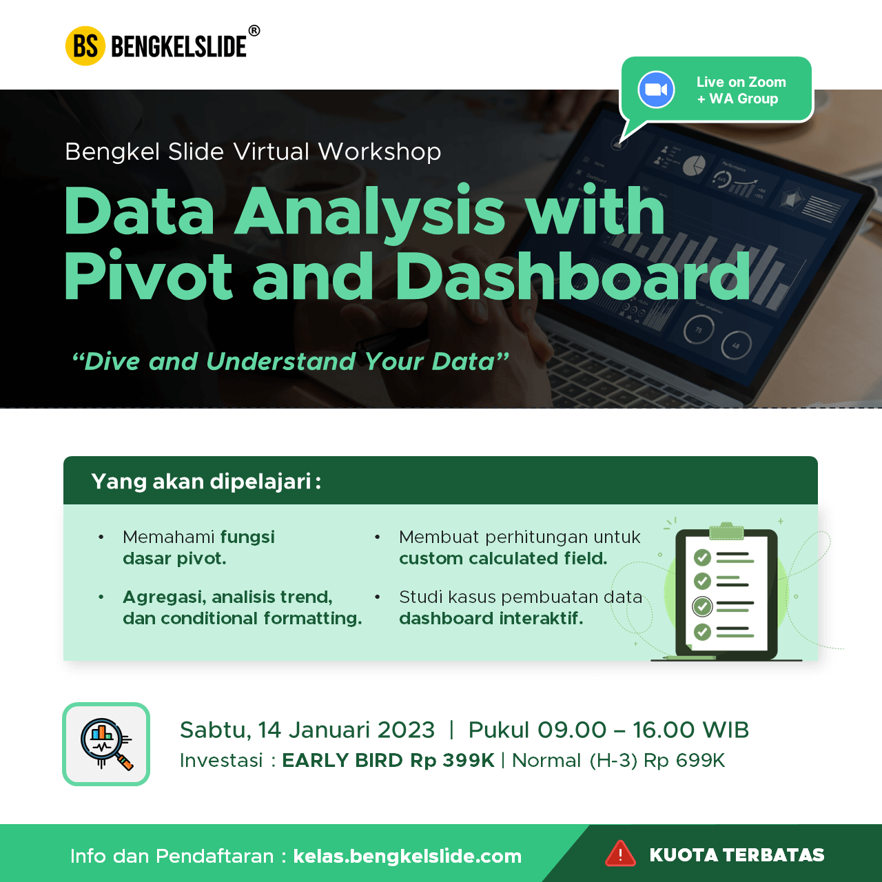 Kelas Online Bengkel Slide – Kelas Online Bengkel Slide